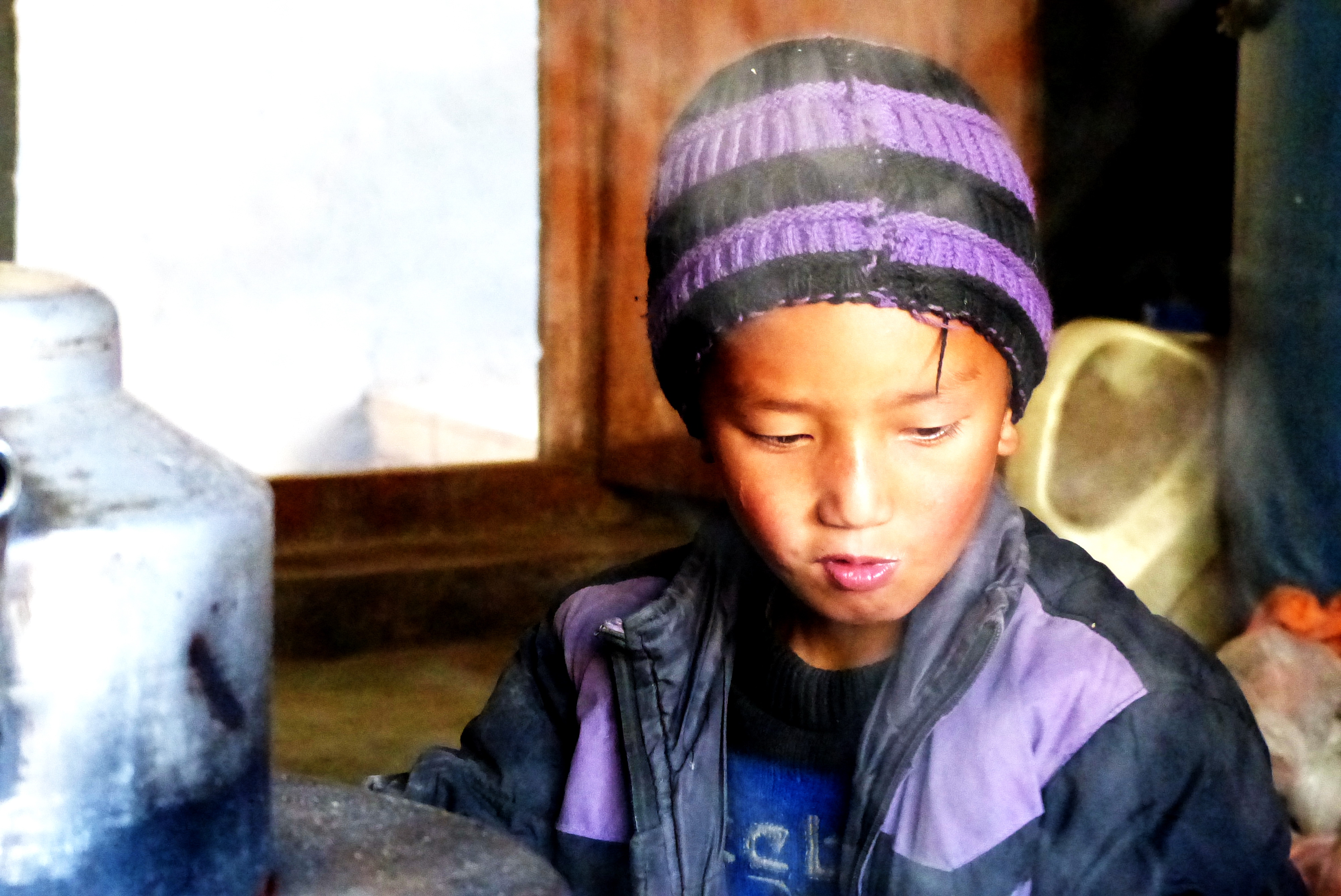 Petit matin au Village de Sking : Portraits : Enfants : Zanskar : Jammu ...