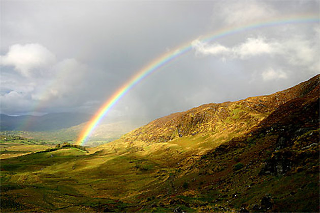 Arc en ciel irlandais : Presqu'île de Beara : Côte Sud : Irlande ...