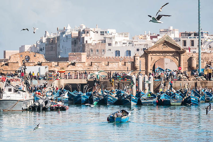 Le port et la médina d'Essaouira : Bateaux : Transport : Port de pêche ...