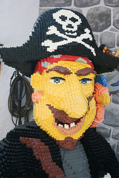 Portrait de pirate : Legoland : Billund : Jutland : Danemark : Routard.com