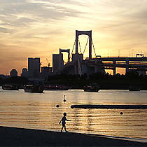 Baie de Tokyo : Ponts : Nuit : Quartier d'Odaiba : Tokyo : Routard.com