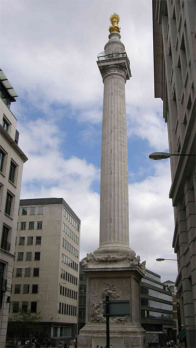 The Monument : The Monument : City, Tower Bridge et Docklands : Londres ...