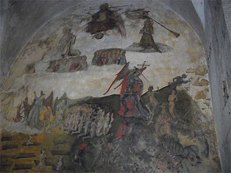 Fresque du Jugement Dernier : Eglise : Eglise Saint-Austremoine ...