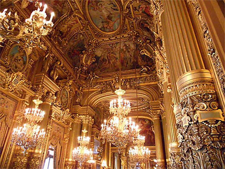 Plafond du grand foyer de l'Opéra Garnier : Opéra Garnier : 9ème ...
