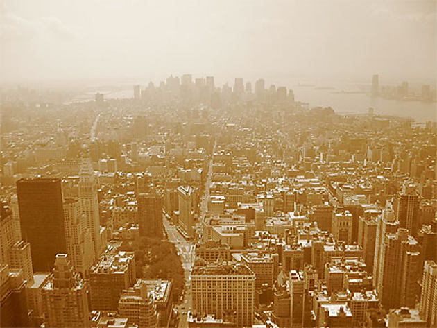 Sepia from Empire state building : Villes : Empire State Building ...