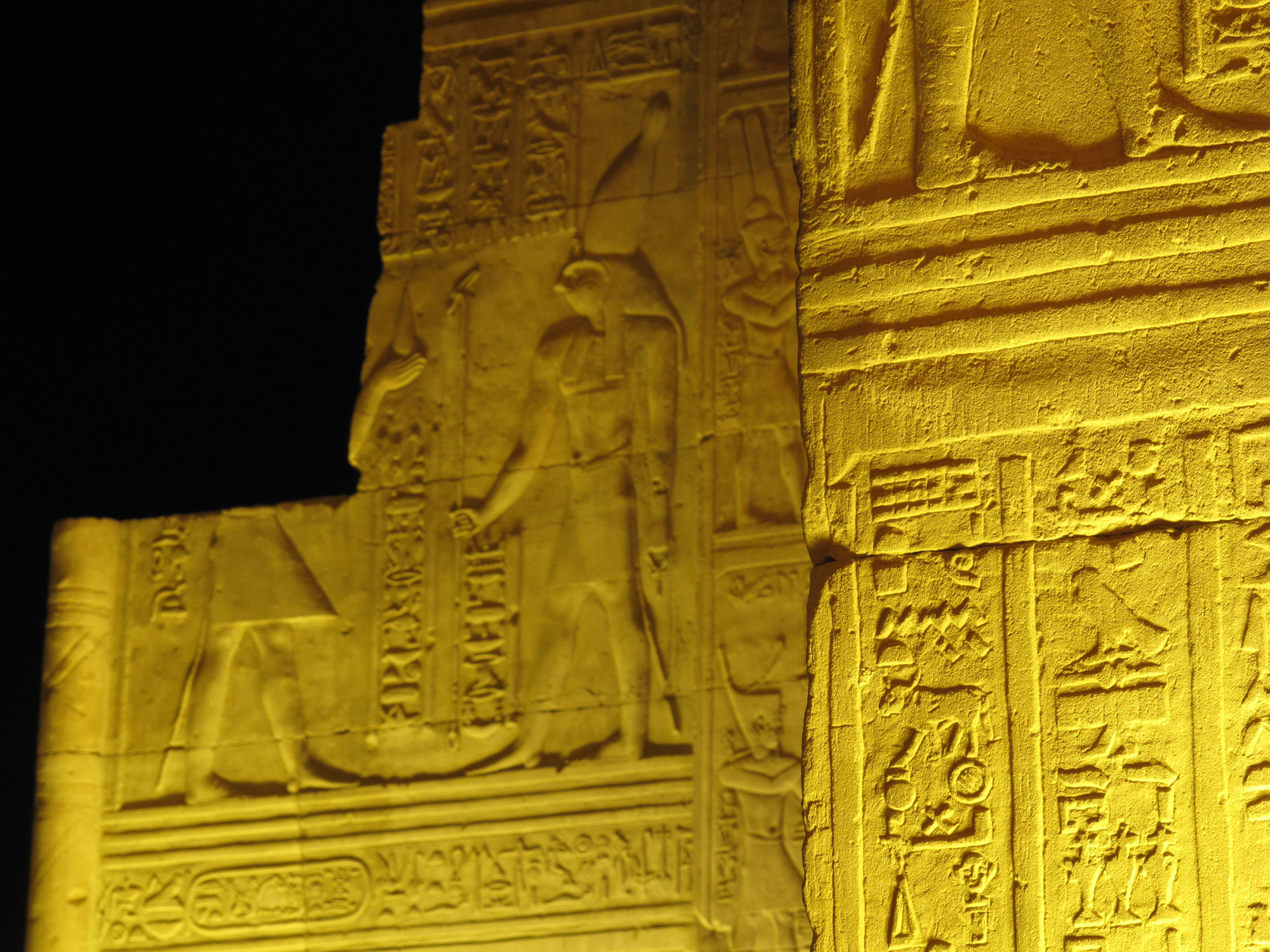 Ieroglif de nuit : Kom Ombo : Vallée du Nil : Égypte : Routard.com