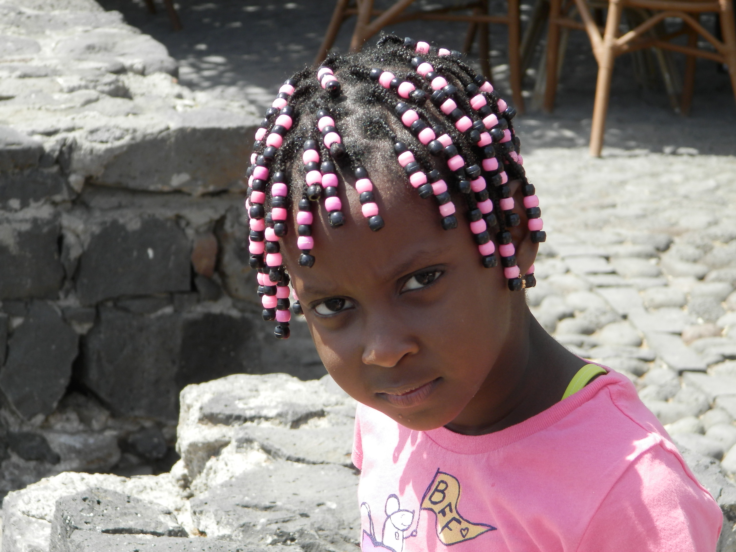 Petite Cap-verdienne à Santiago : Portraits : Cidade Velha : Île de ...