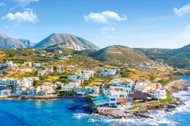 le village de Bali en Crete grece : Bali : Région de Réthymnon : Crète ...