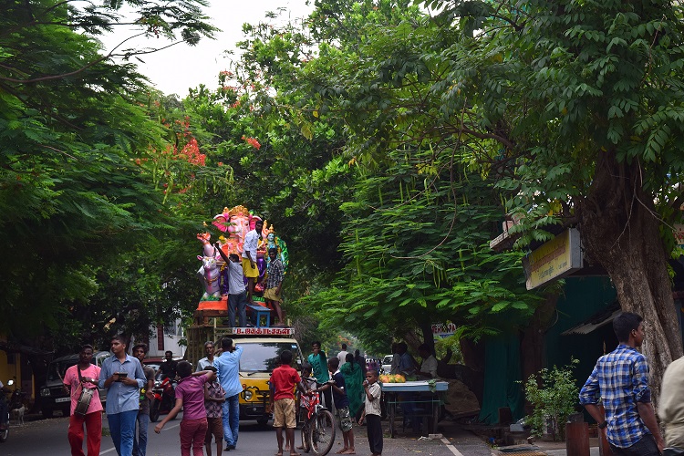 Le festival dédié à ganesh : Puducherry (Pondichéry) : Tamil Nadu ...