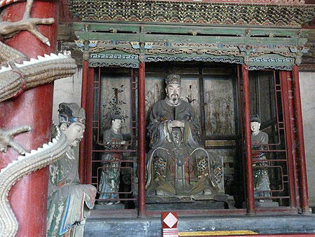 Jardins de Jinci Si : Statues : Temple Jinci : Taiyuan : Shanxi : Chine ...