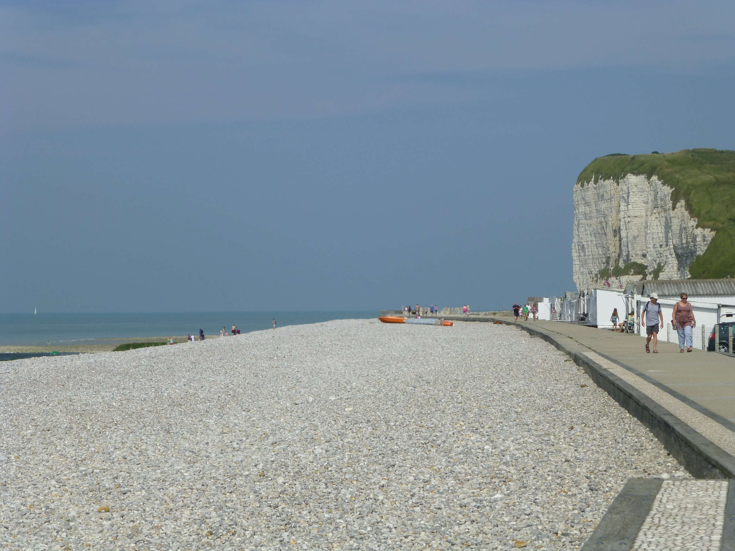 Gris et bleu : Plages : Mer : Falaise : Veulettes-sur-Mer : Seine ...