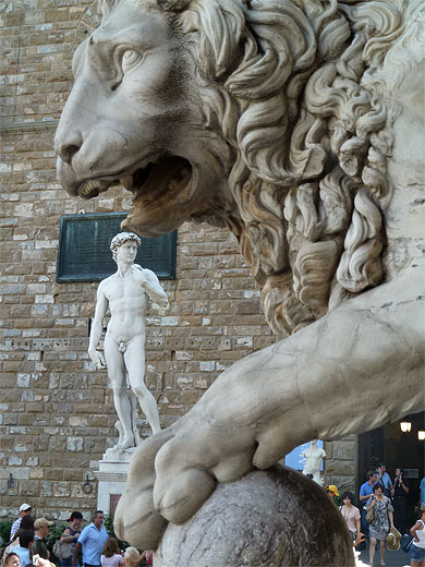 Florence : Statues : Piazza della Signoria : Centre historique ...
