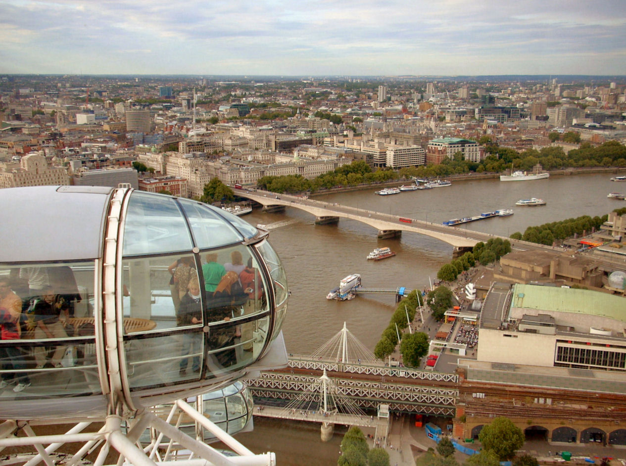 Vue sur London : London Eye : South Bank - Vauxhall : Londres : Routard.com