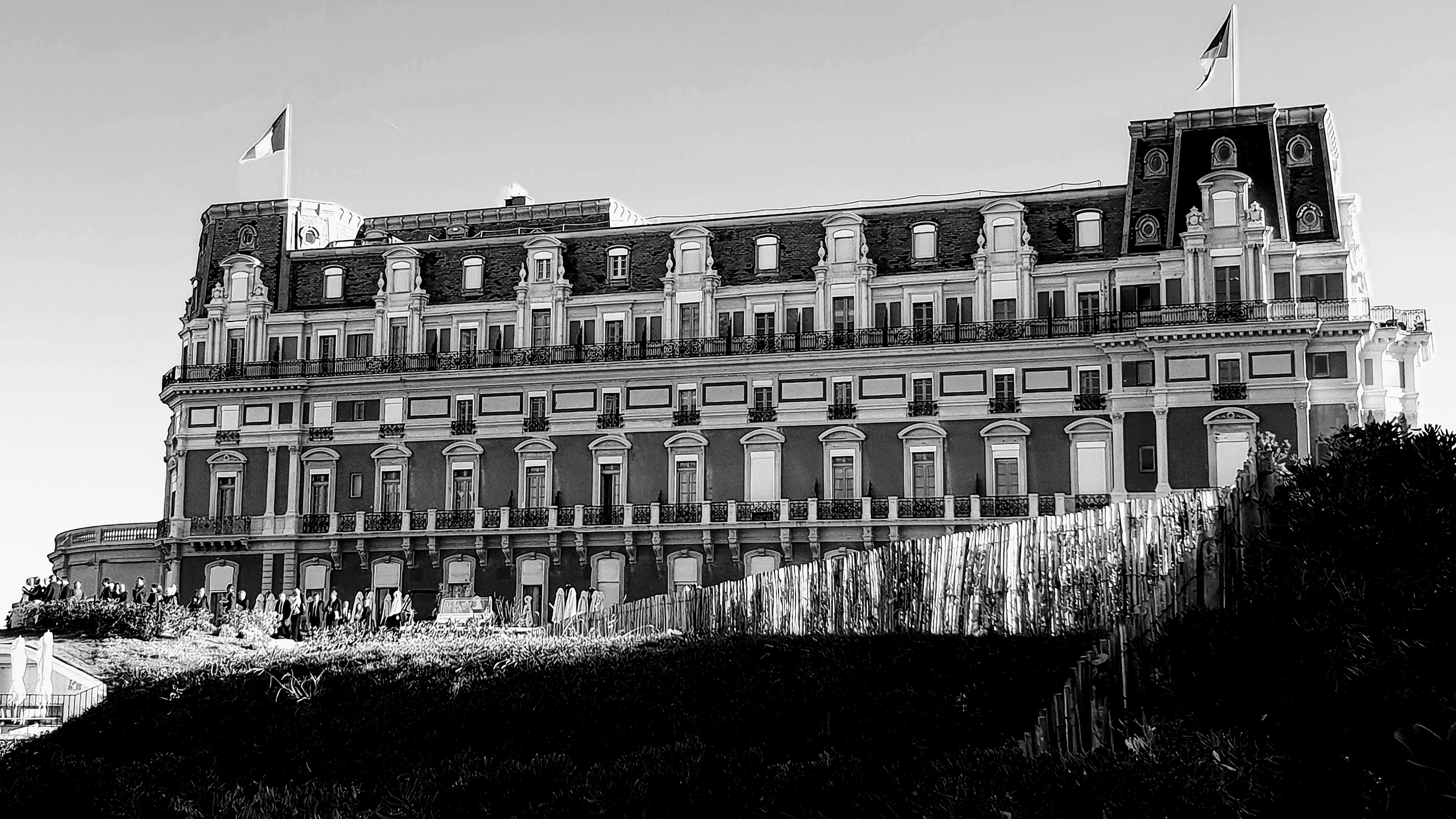 Palace de Biarritz : Noir et blanc : Hôtel du Palais : Biarritz ...