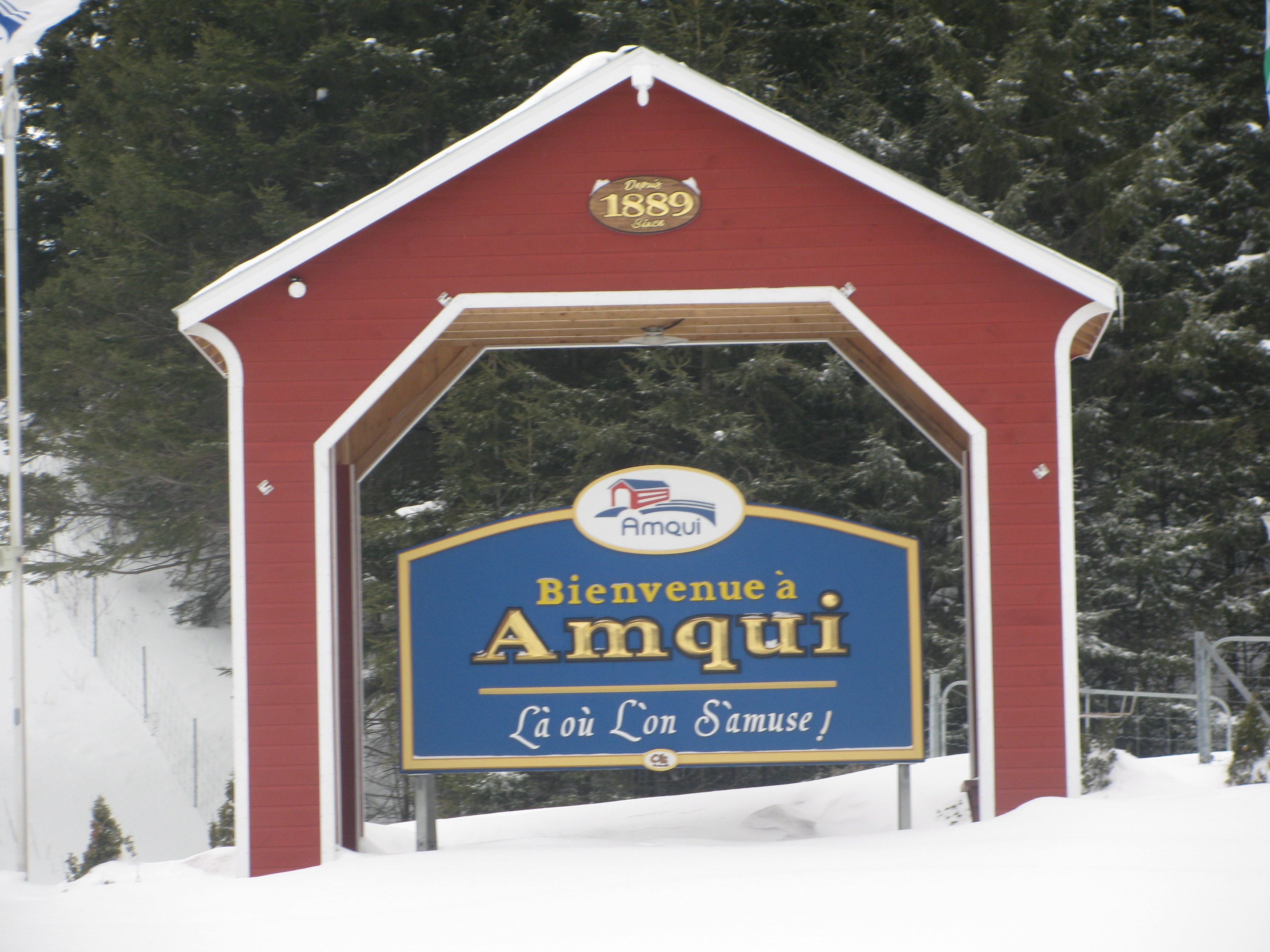 Bienvenue à Amqui : Panneaux : Amqui : Gaspésie : Québec : Routard.com