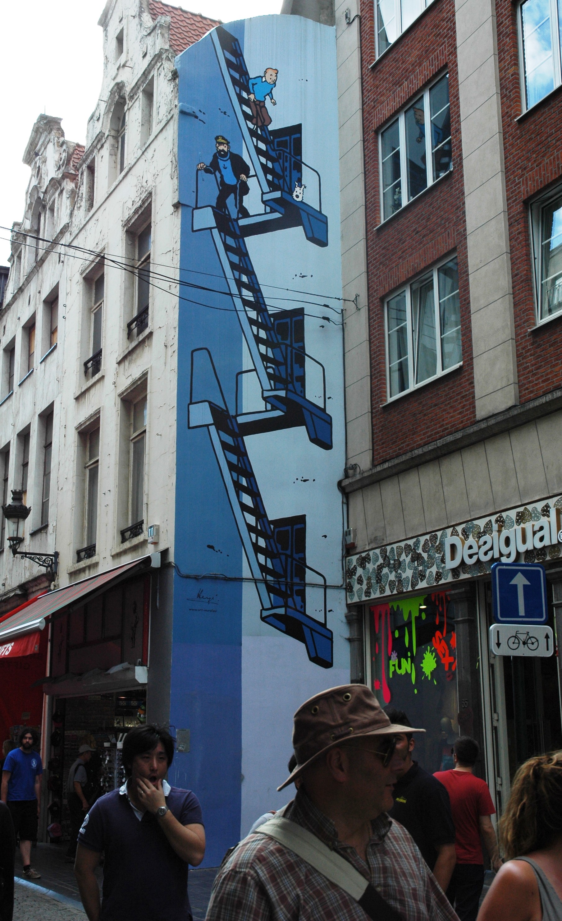 Tintin ? : Street art : Bruxelles : Belgique : Routard.com