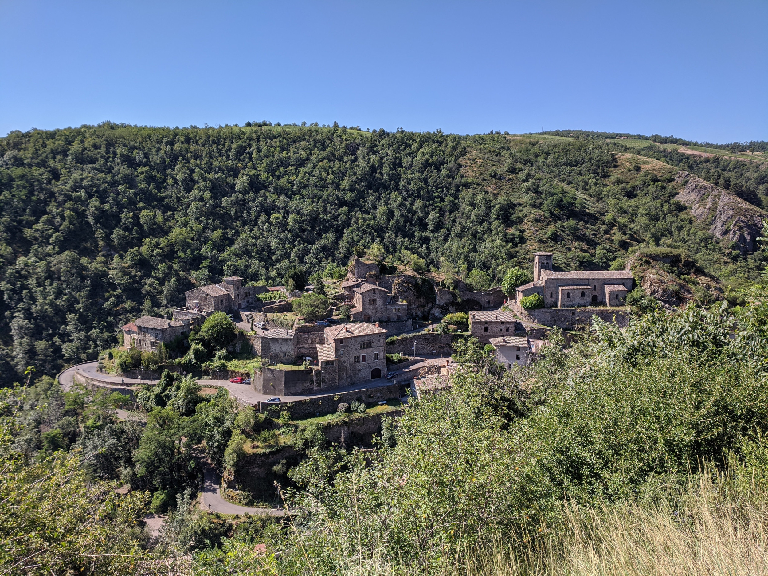 Vue sur Malleval depuis le belvédère : Village : Loire : Lyon et ses ...