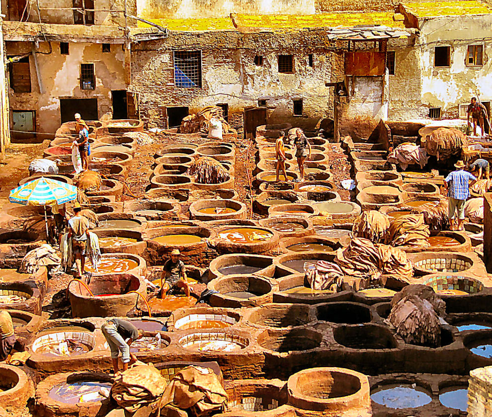 La tannerie de Chouara : Fès : Nord du Maroc : Maroc : Routard.com